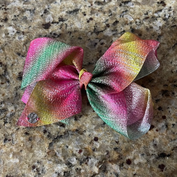 JoJo Siwa | Accessories | Jojo Siwa Pink Green And Yellow Shiny Bow ...